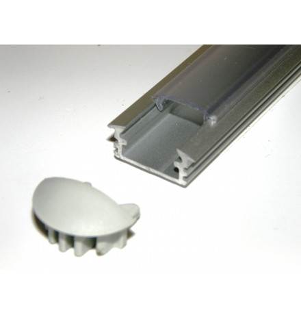 SAMPLE of P1 LED Profile, recessed extrusion, anodized aluminium ...