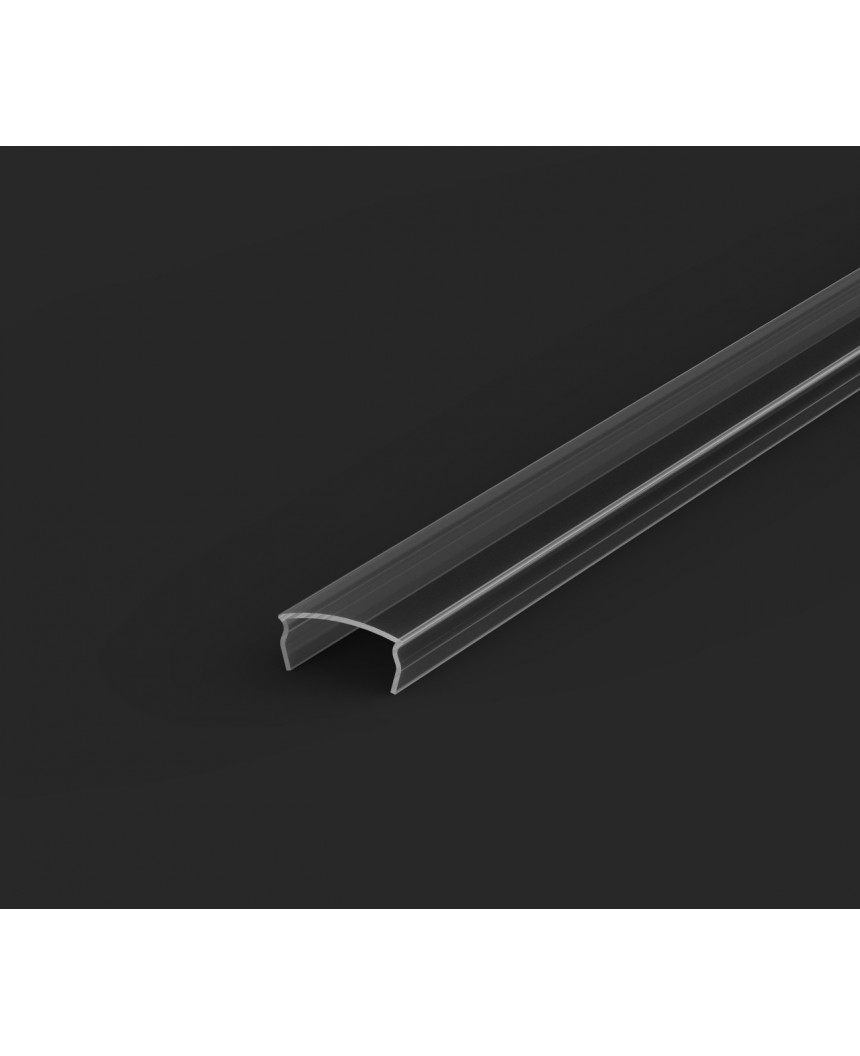 Sample of E1 recessed black LED aluminium extrusion with diffuser - E1 ...