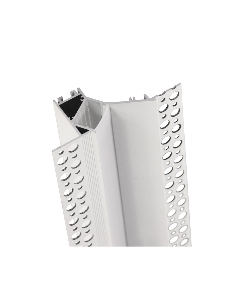 Sample of Plaster-in LED profile DC1 for ceiling and drywall, set with ...