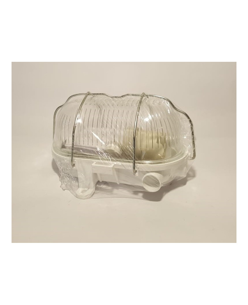 OVAL 60, ES / E27, Bulkhead Light Lamp, IP54, removable steel cage ...