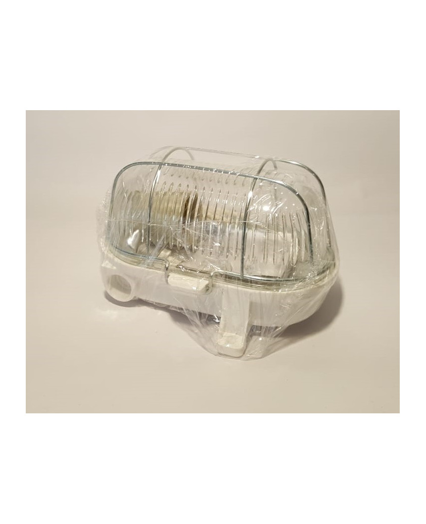 OVAL 60, ES / E27, Bulkhead Light Lamp, IP54, steel cage, glass cover ...