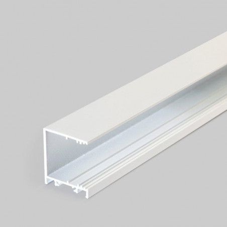 Sample of TCW2 LED profile (painted, white), Wall / Ceiling, set with ...
