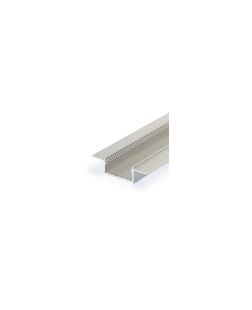 2m Alu-Ceiling Plaster-in LED profile C3L (raw ALU) with cover - C3L ...