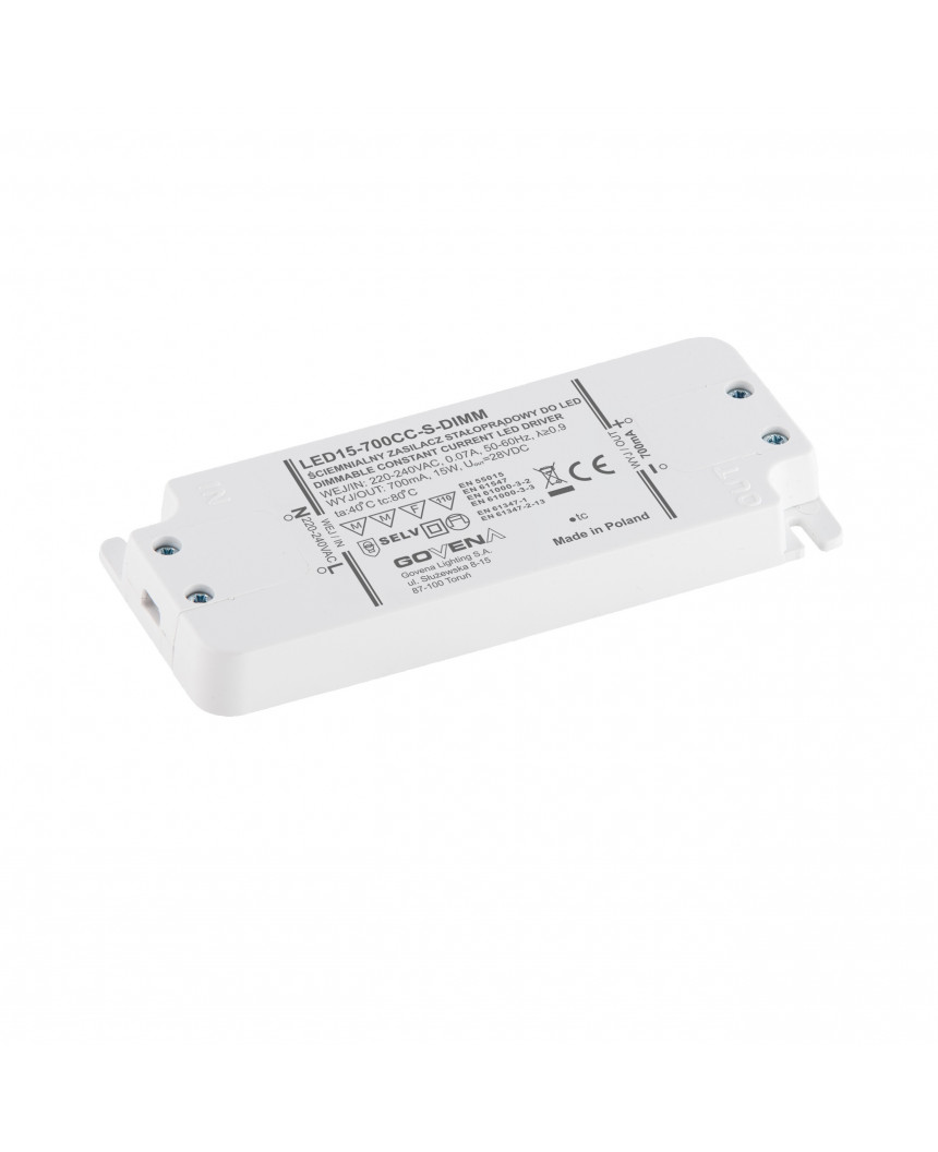 15W 700mA constant current dimmable LED driver Govena - Constant Current LED Drivers - Marc LED Ltd