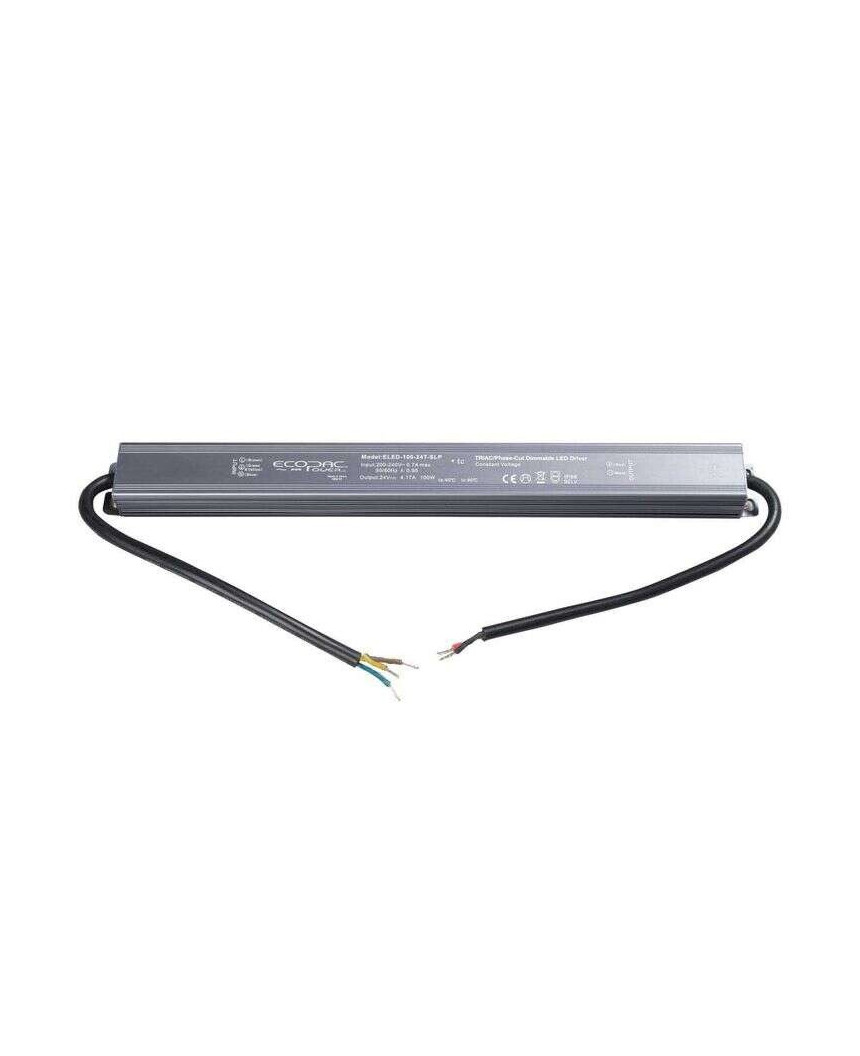 24Vdc Triac dimmable slim LED driver 100W, IP66, ELED-100-24T-SLP ...