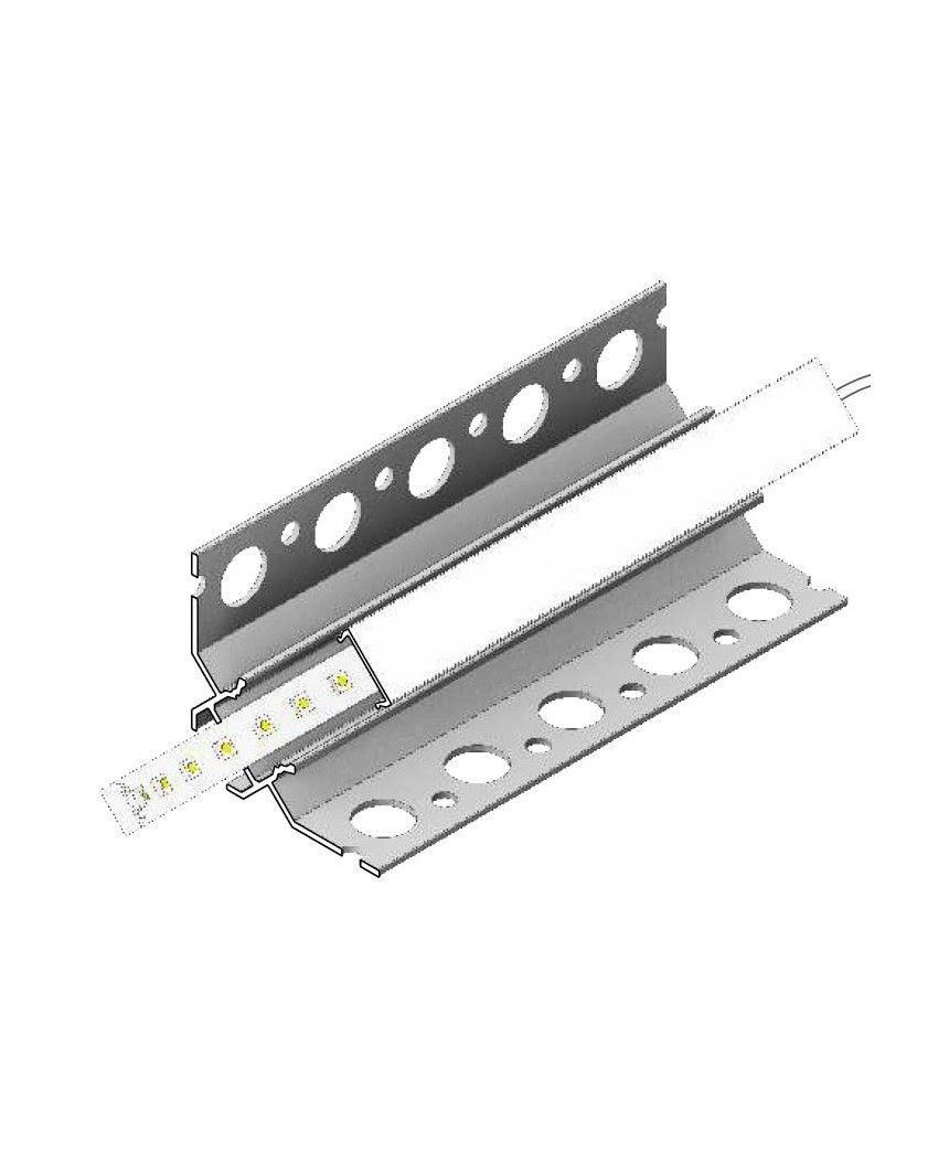 LED profile UNI-TILE12 90deg C PLUS anod. - U90-Tile LED Profiles ...