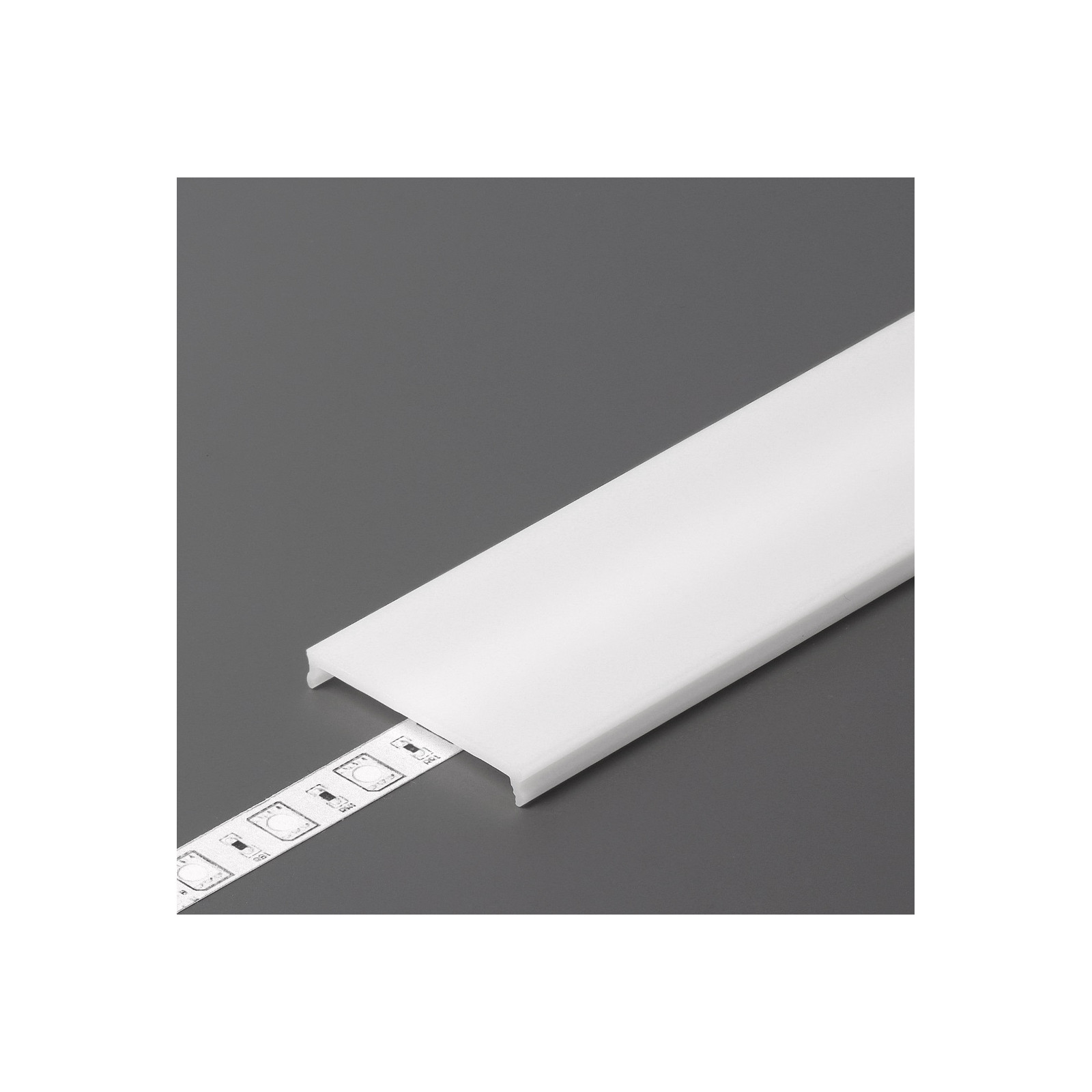 2m Alu-Ceiling Plaster-in LED profile C3L (raw ALU) with cover - C3L ...