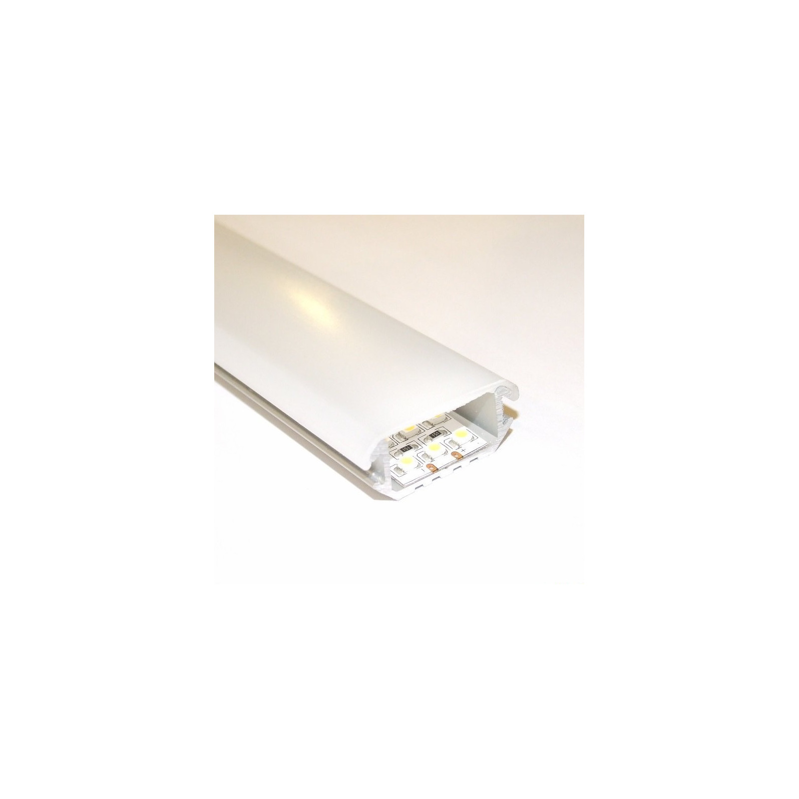 Sample of P6 LED profile wide surface / corner 45 extrusion anodized ...