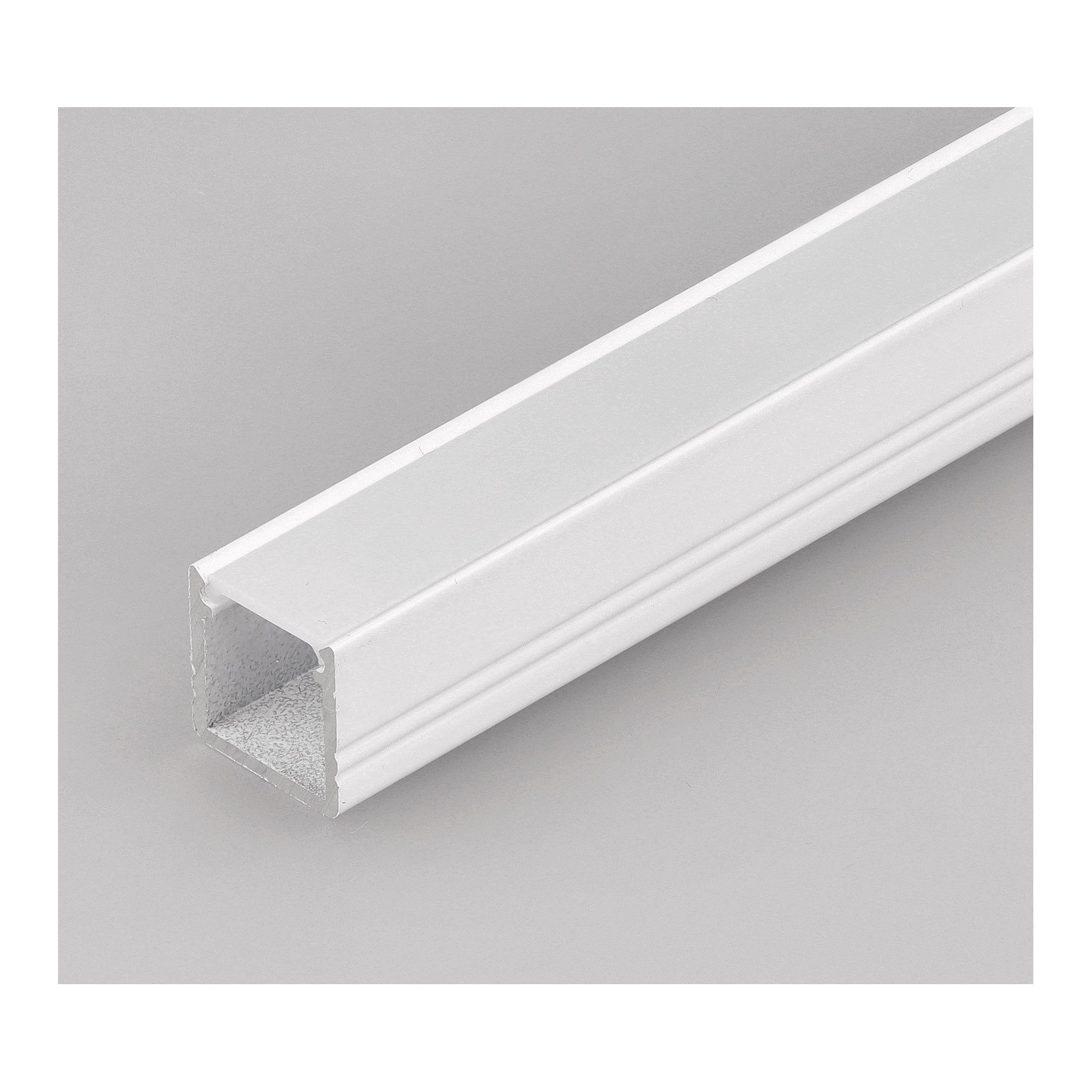 2m LED profile T2 (painted, white) set with cover 12mm x 12mm - T2 LED ...