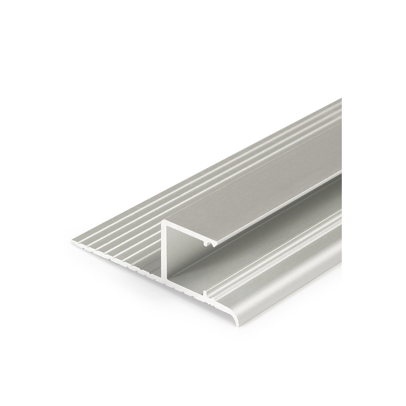 2m Plaster-in LED profile DWT1 for ceiling and drywall, opal diffuser ...
