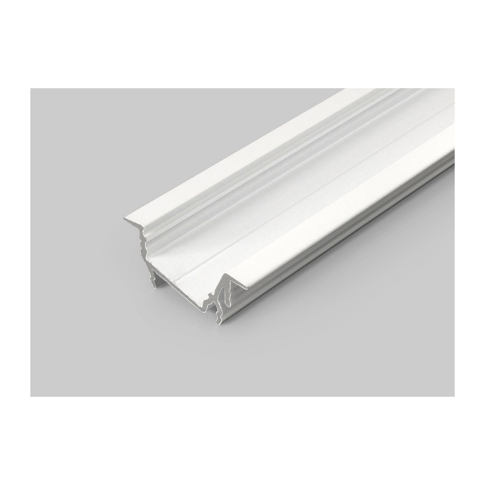 LED profile DIAGONAL14 F/TY white painted - T1D LED Profile - Marc LED Ltd