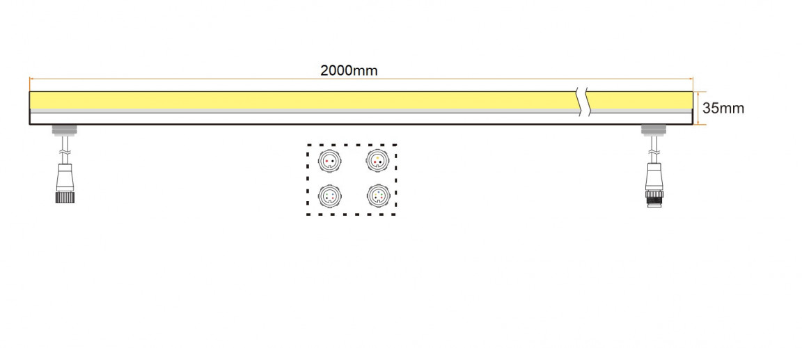 15W, 1.5m IP67 LED Inground Linear Light - Inground Linear LED Lights ...