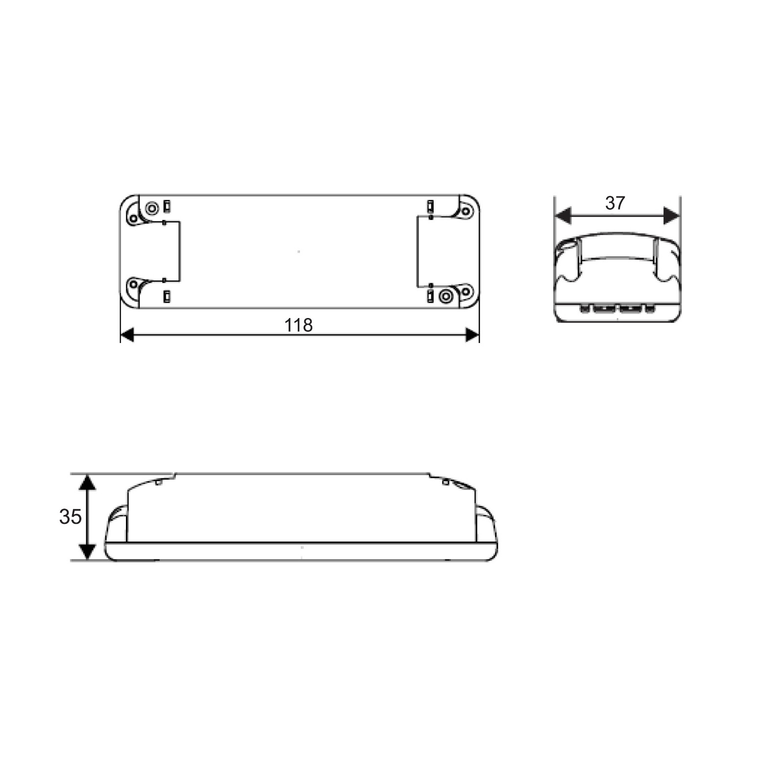 0 - 70W 12VAC Low Voltage Dimmable Electronic Transformer YT70 ...