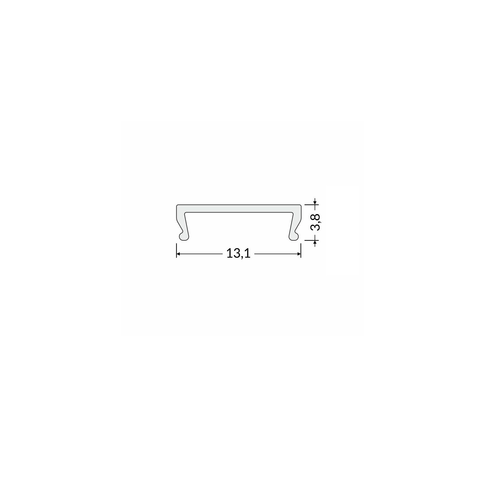 LED profile FRAME14 BC/Q anod. - C1 LED Profile - Marc LED Ltd
