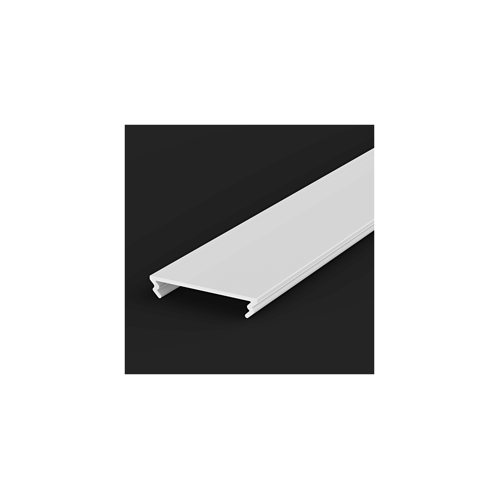 1m silver anodized EW3 wide corner LED aluminium U-profile with ...