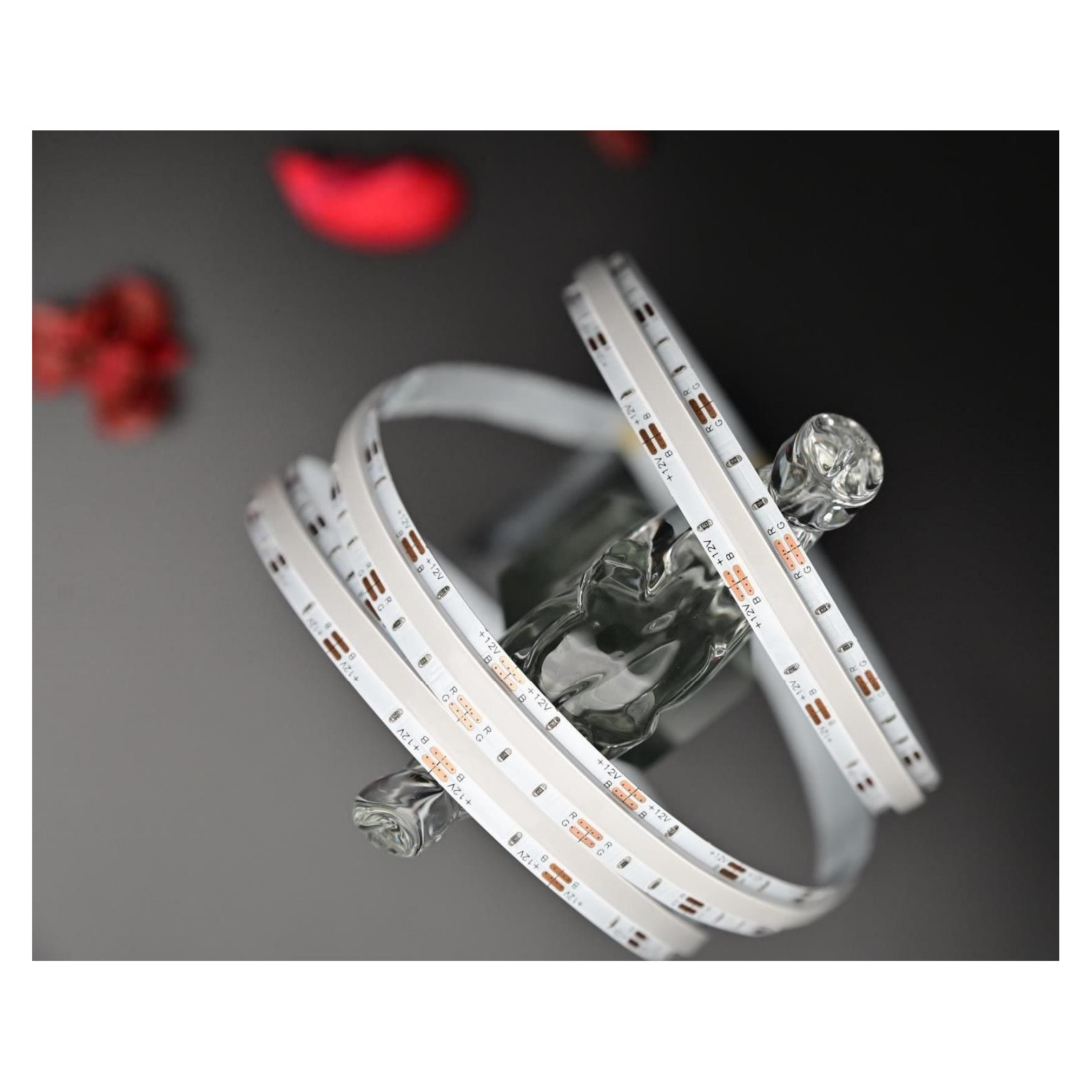 24VDC COB LED tape, RGBW (2700K), 14W/m, IP20, 5m (70W), Pro series ...