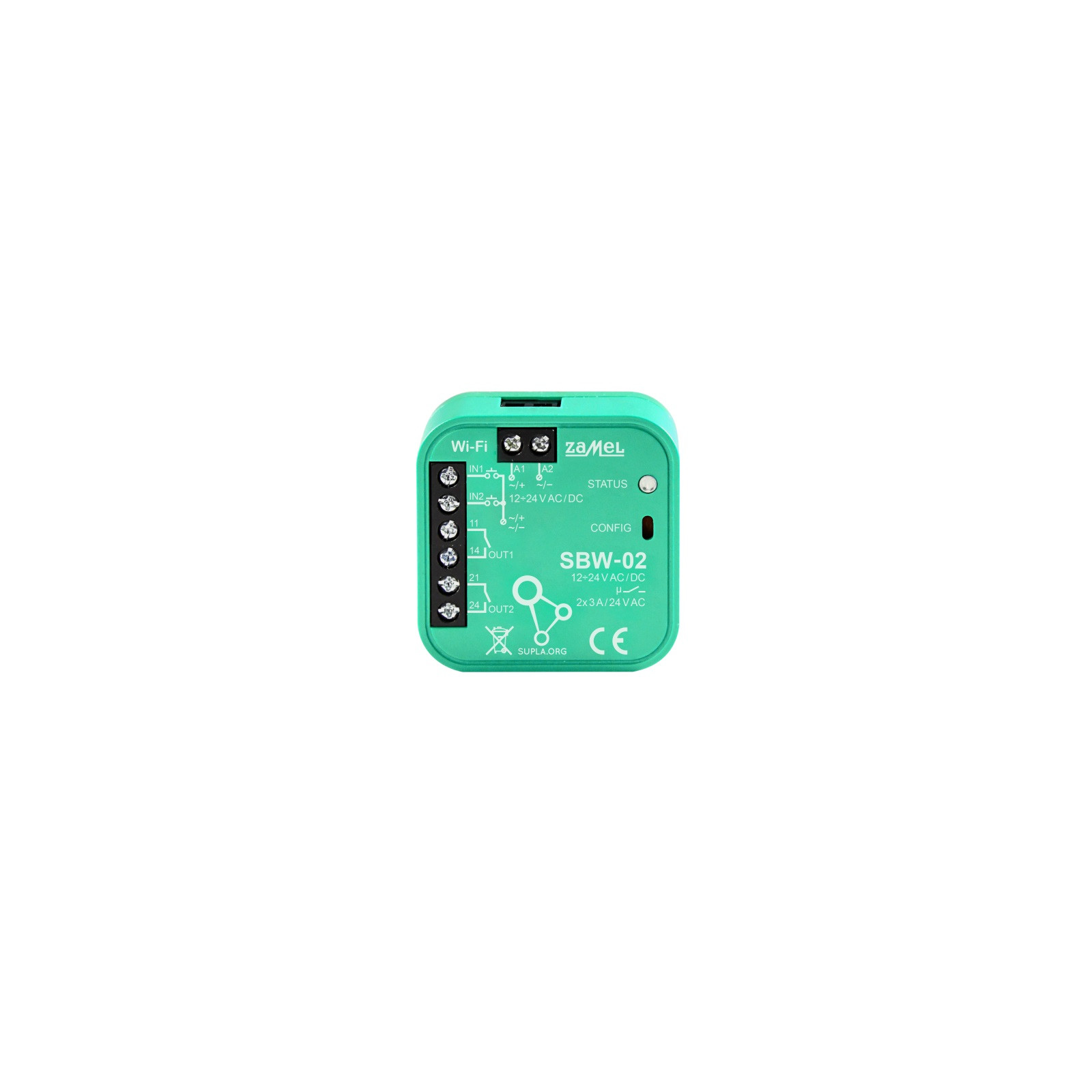 SBW-02 Wi-Fi 2-channel Gate control module, Supla - SUPLA Devices ...