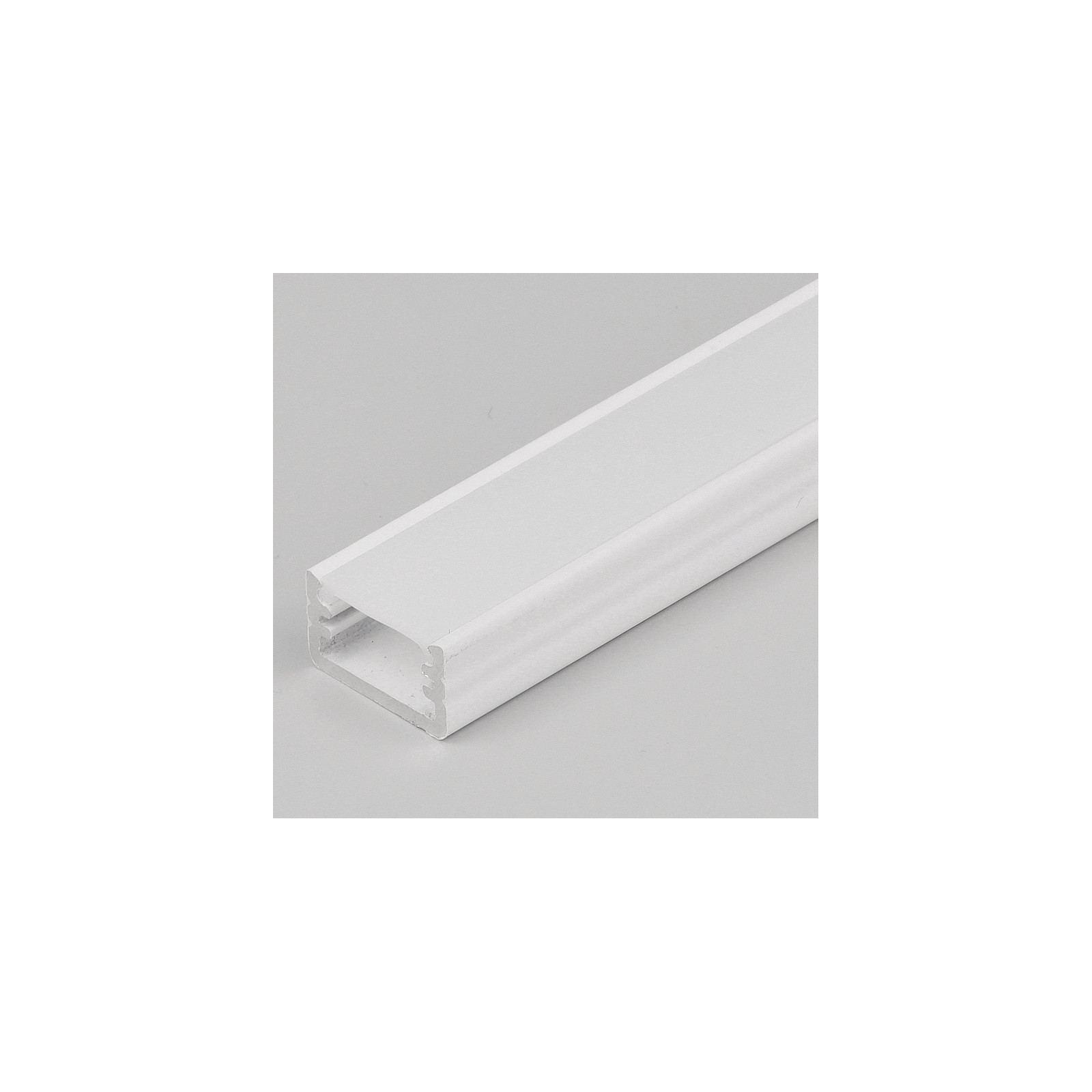 1m LED profile MT2 (white painted), 12mm x 7mm, set with cover - MT2 ...