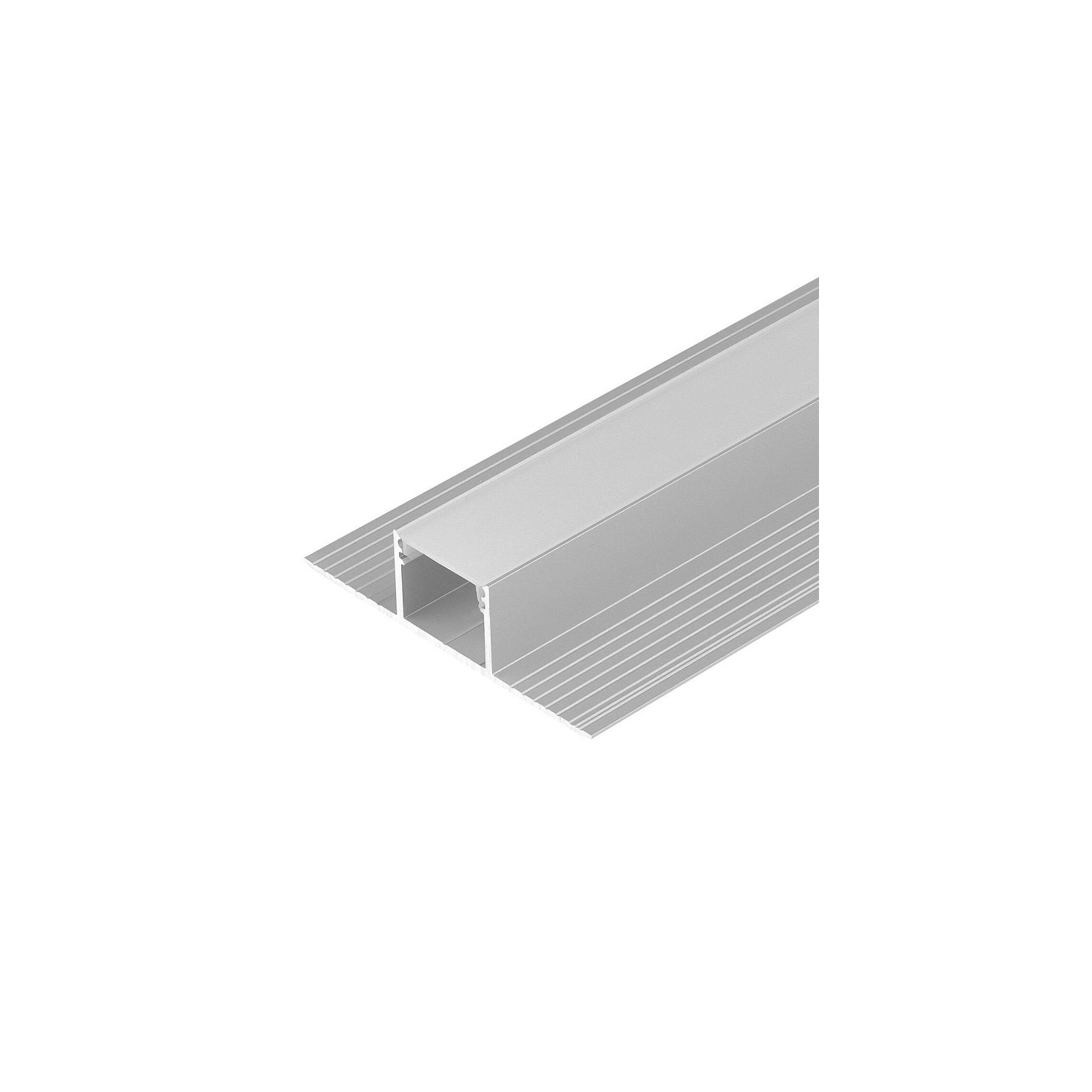 2m Plaster-in LED profile C3P for ceiling and drywall, with cover - C3P ...