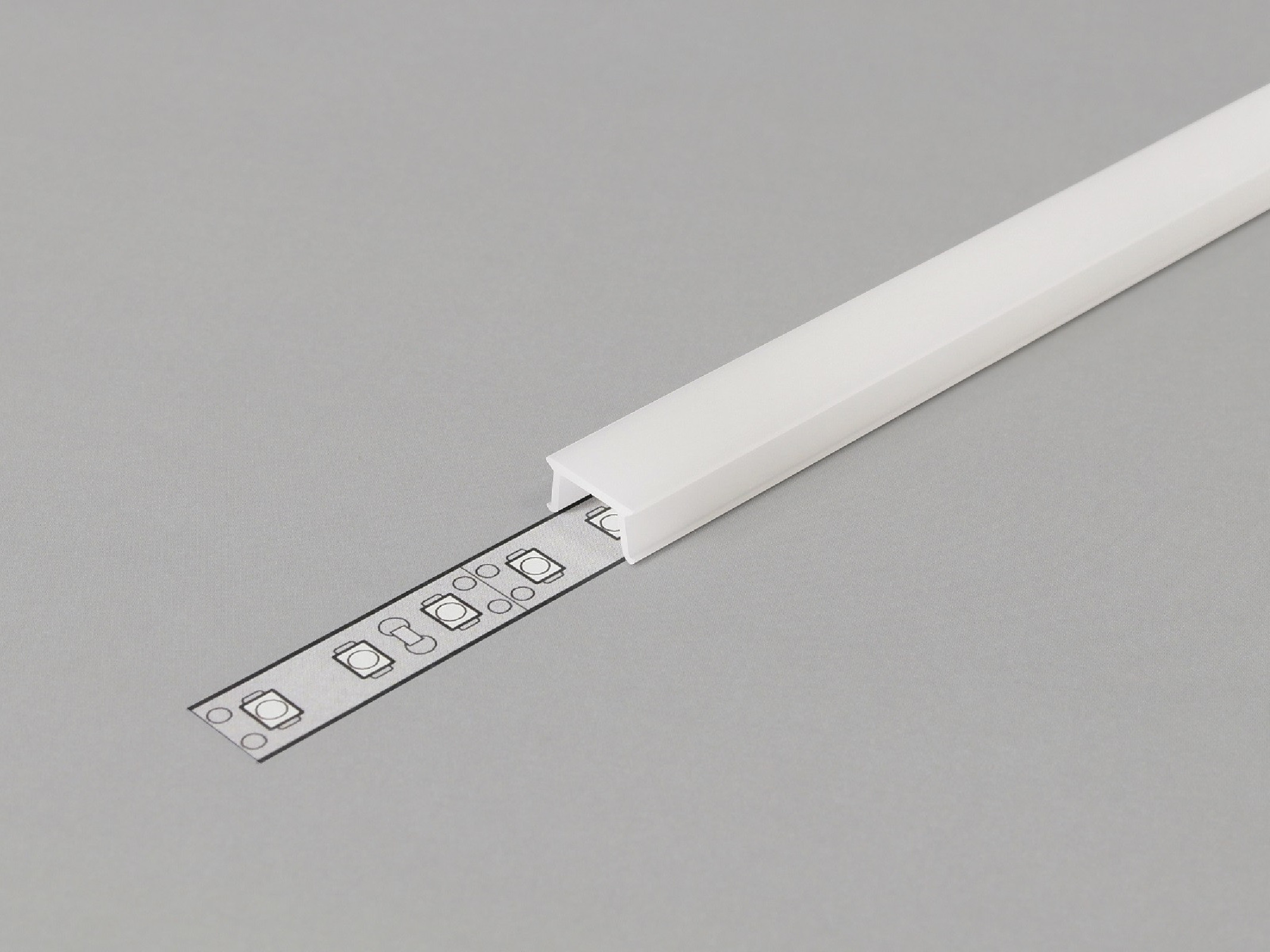 3m Plaster-in LED profile C3T for ceiling and drywall, opal cover - C3T ...