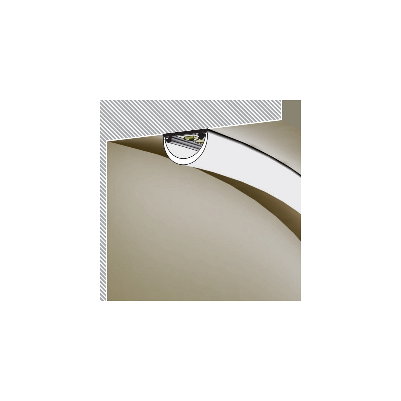 LED profile ARC12 CD/U5 anod. - ARCH1 LED Profile - Marc LED Ltd