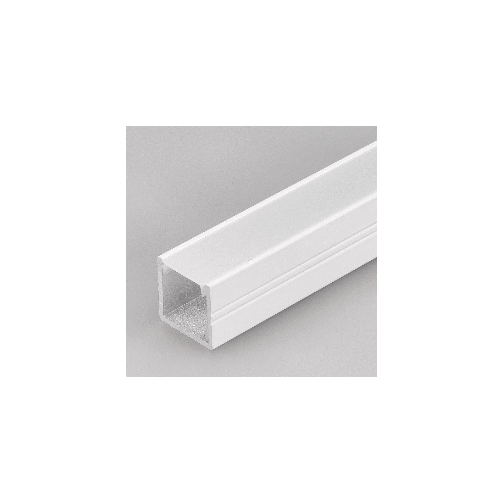 1m LED profile TH2 (painted, white), set with cover - TH2 LED Profile ...