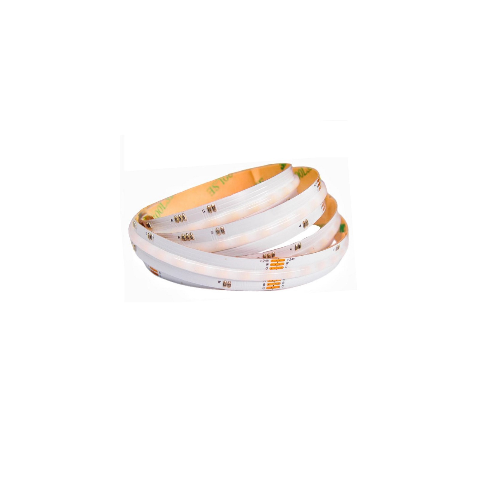 24VDC COB LED tape, 2700K+RGB+6000K (RGBWW, RGB+CCT), 17.5W/m, IP20, 5m ...