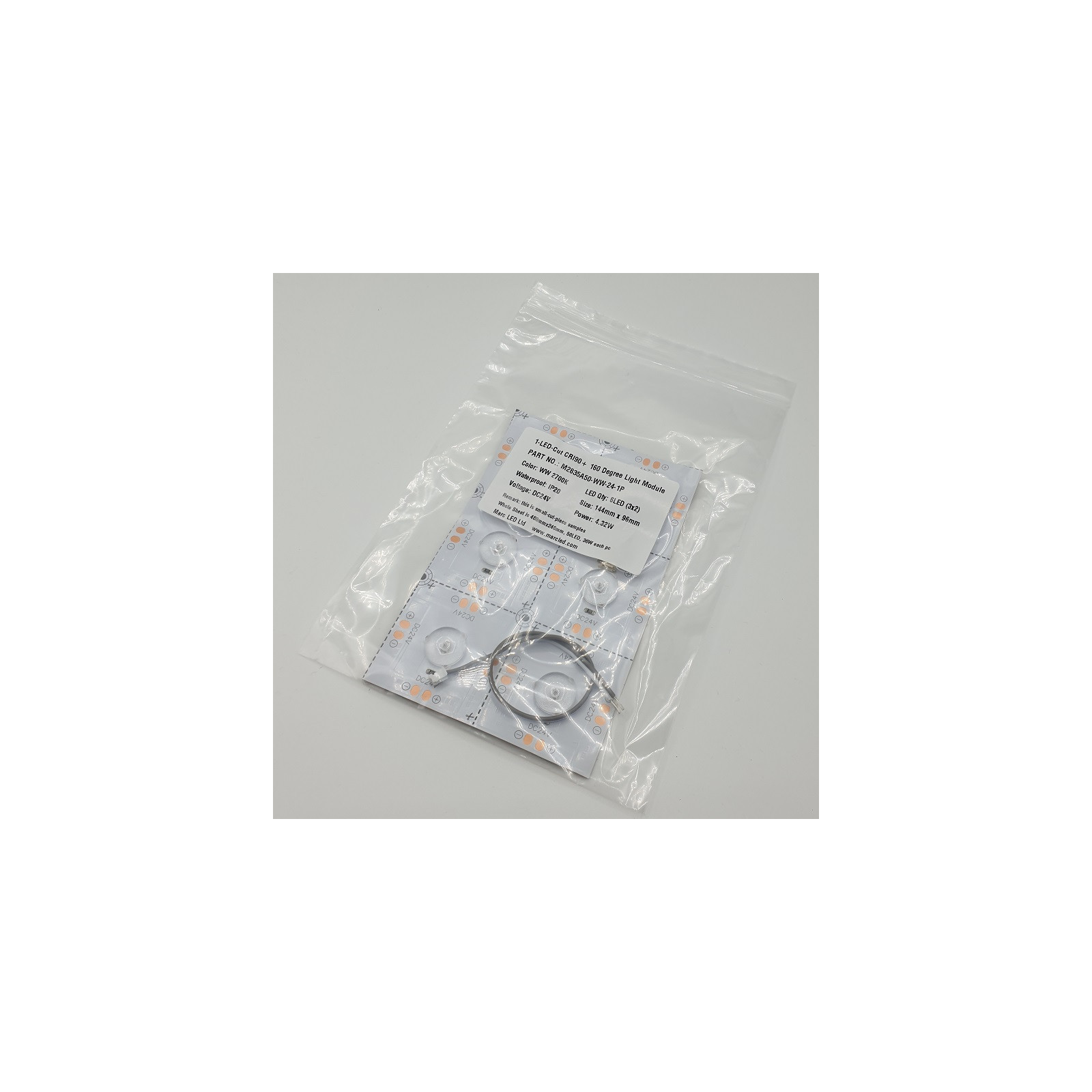 Sample: 24Vdc 36W/18W 2700K 1-LED-Cut Flexible Back Light Module/Sheet ...