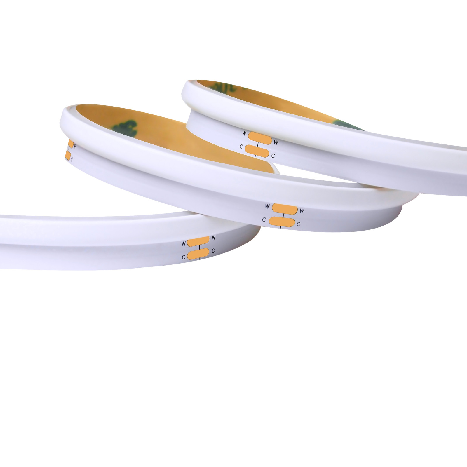 24VDC side view COB LED strip, CCT tuneable white 12W/m, 5m (60W), IP20 ...