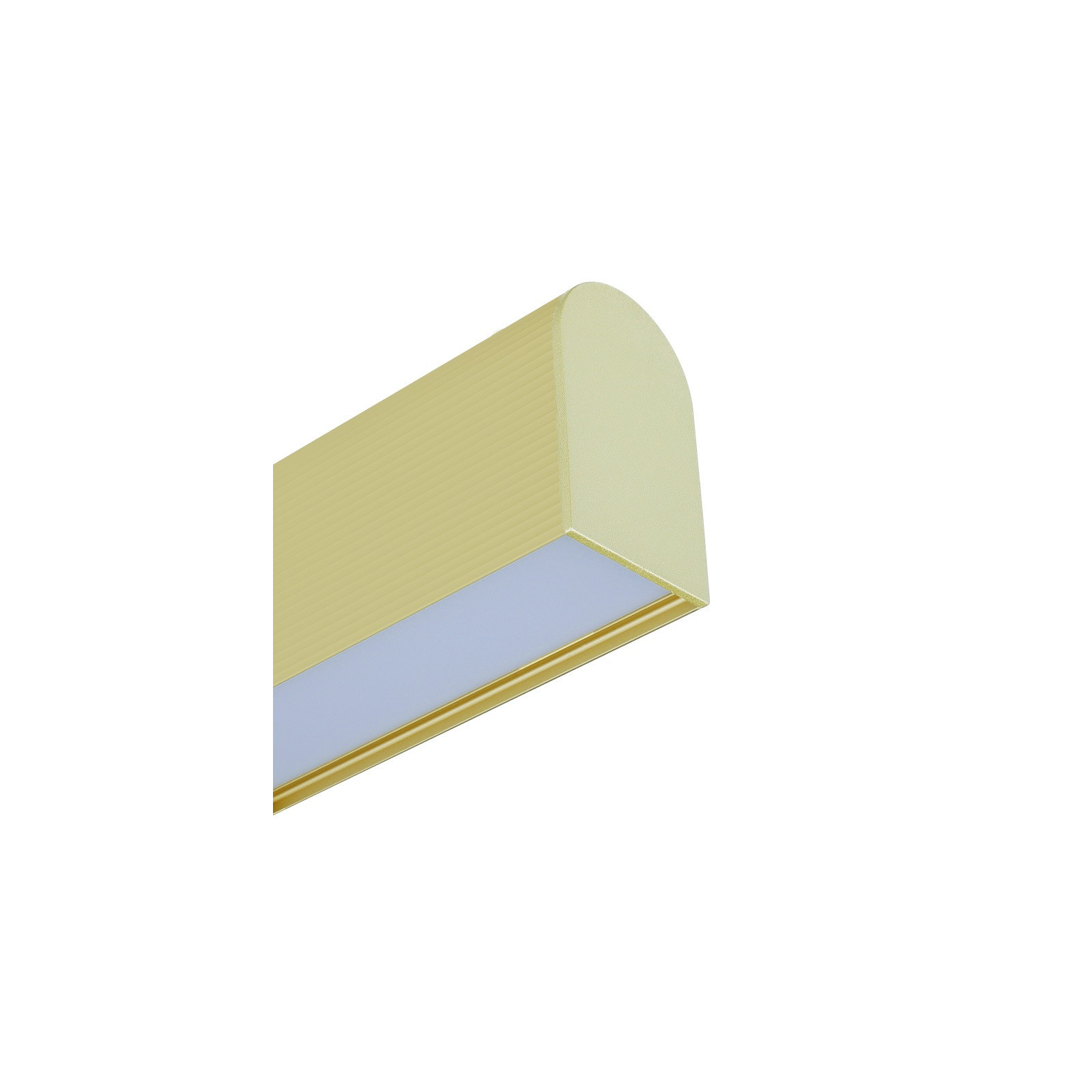 2m LED profile U2 (anodized, gold) 37mm x 60mm, suspended kit - U2 LED ...