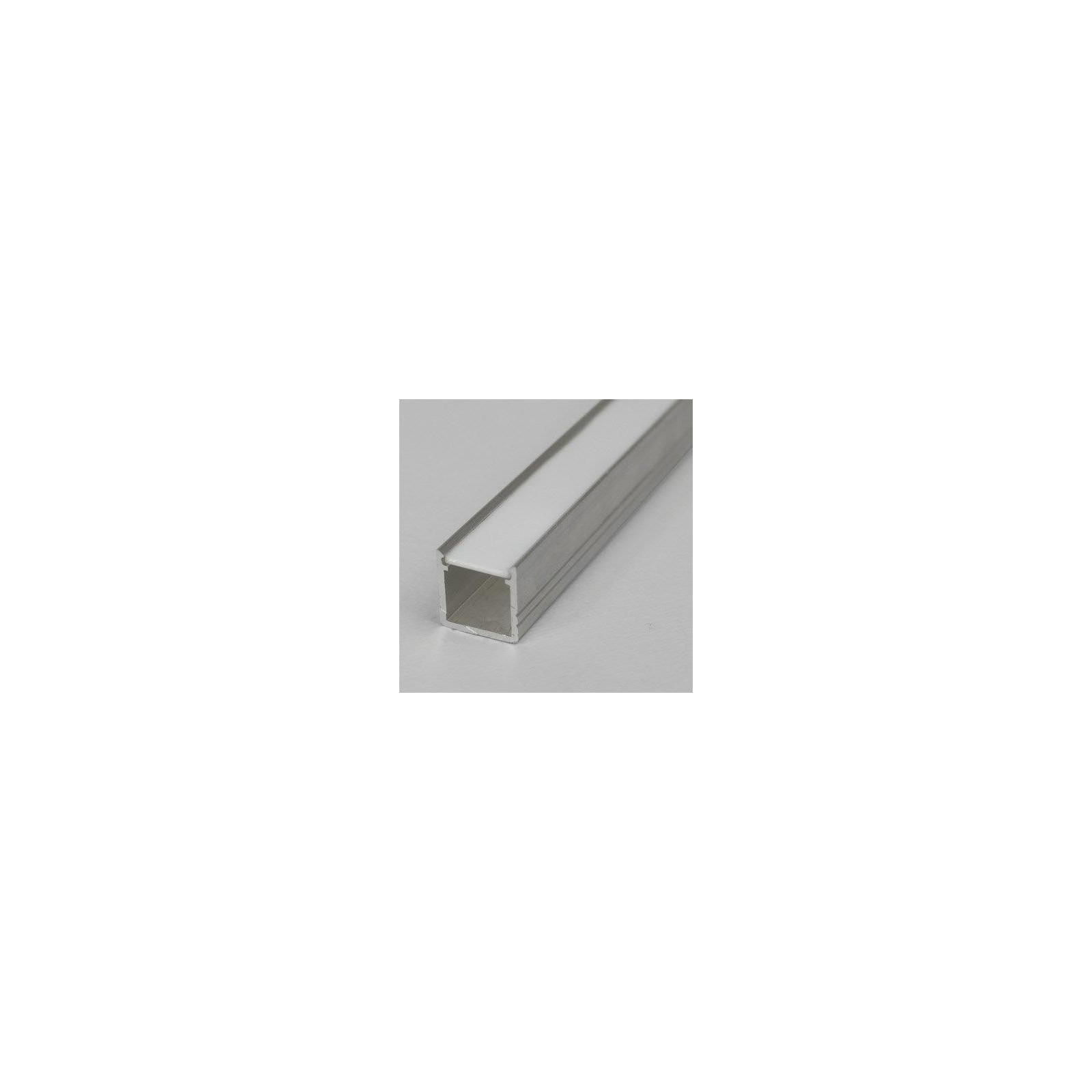 3m T2 LED profile (raw aluminium), 12mm x 12mm, set with cover - T2 LED ...