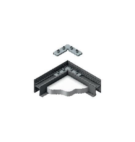 C1 connection bracket /connector 90 degree, horizontal for LED profile ...