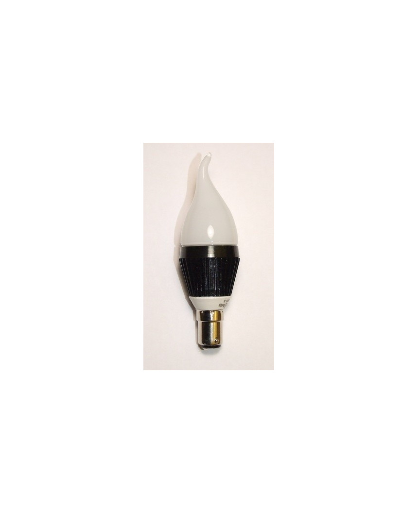 3W B15 LED Lamp Milky Flame Bulb Warm White Dimmable 20-25W Equivalent ...