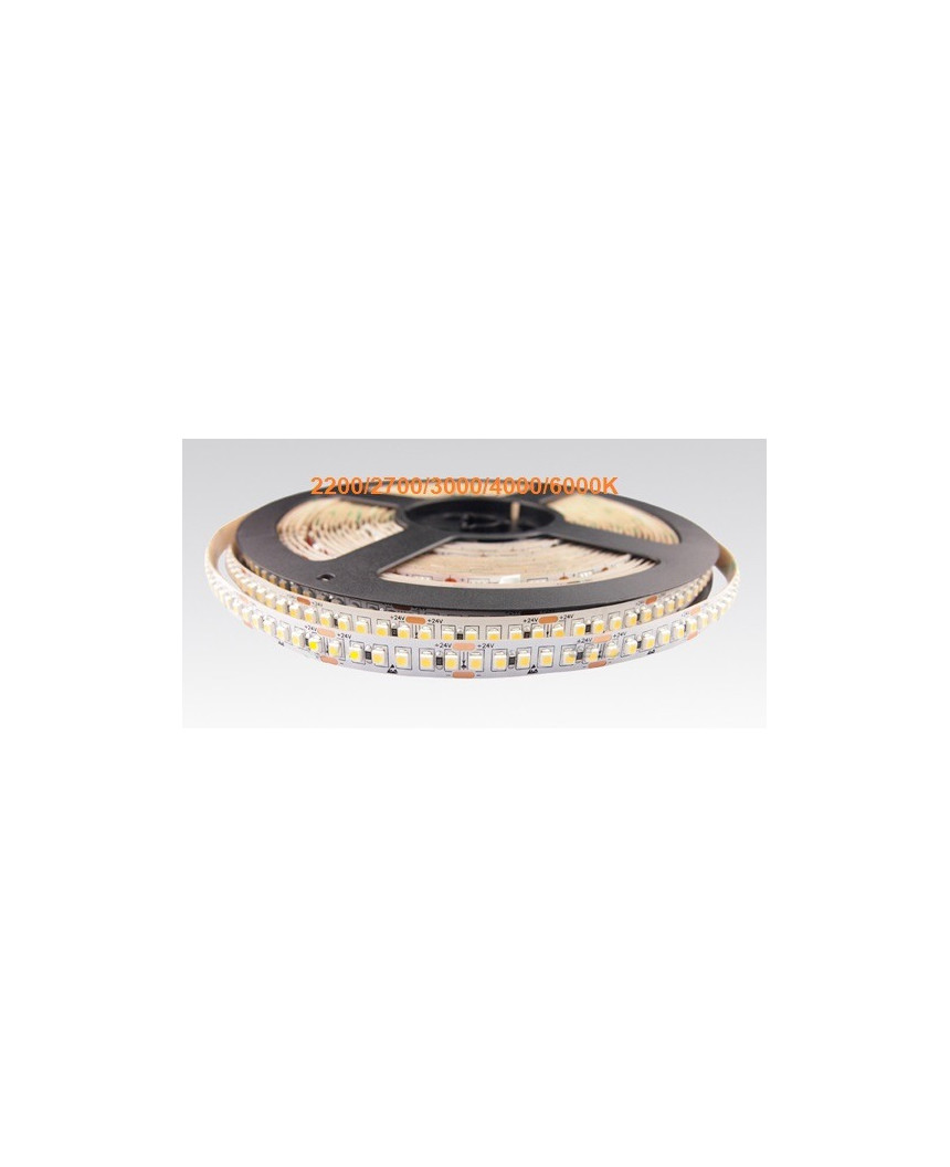 24VDC LED tape warm white 2700K 14.4W/m 180LED/m 5m (72W) IP20 SMD3528 ...