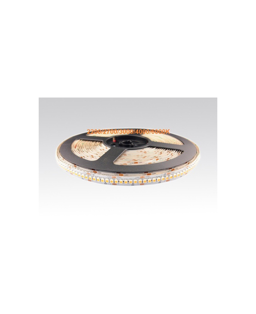 24VDC LED tape warm white 2200K 19.2W/m 240LED/m 5m (96W) IP20 SMD3528 ...