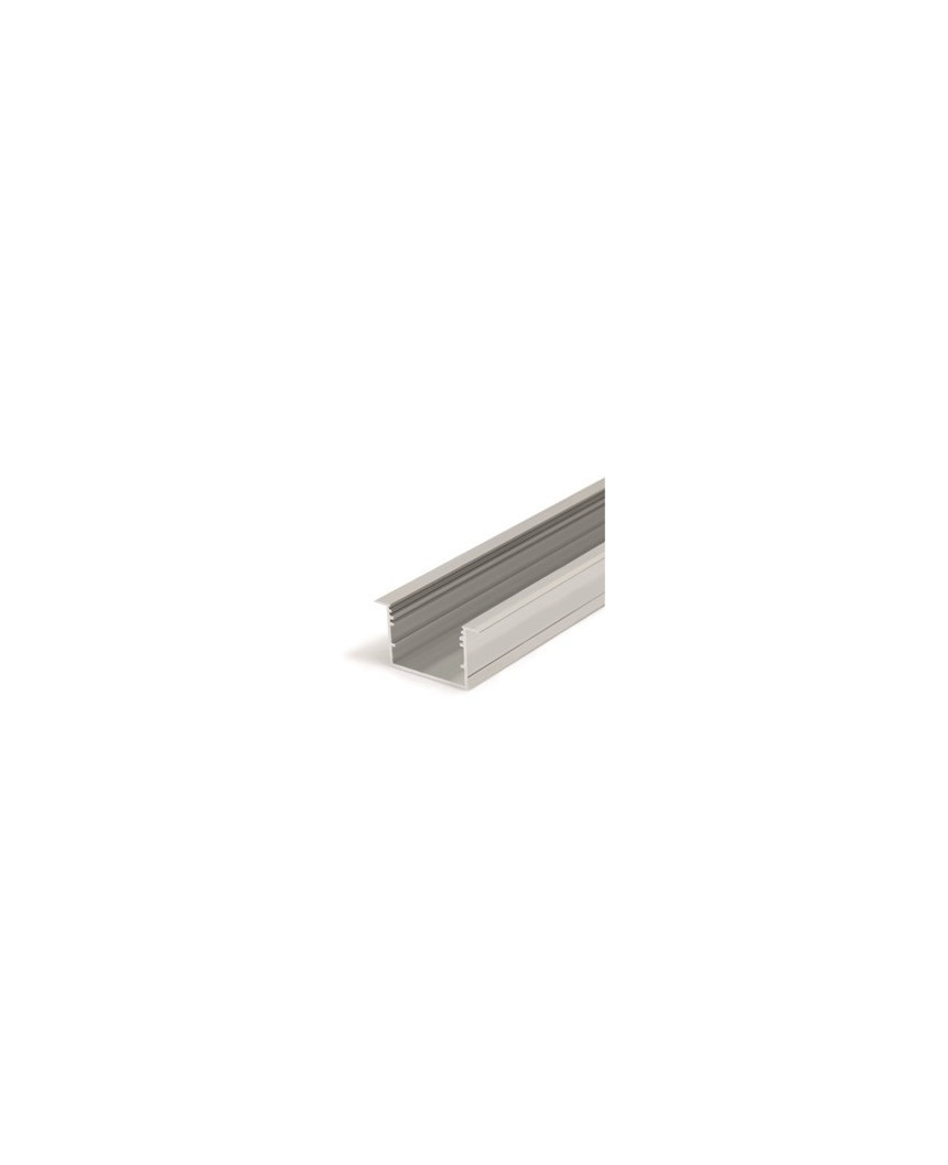 1m Alu-Ceiling Recessed LED profile TXL1 (anodized), set with cover ...