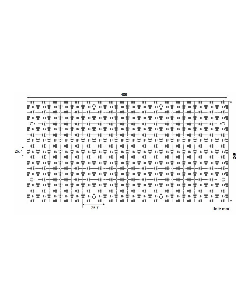 24Vdc 36W 6000K 1-LED-Cut Flexible Back Light Module/ Sheet SMD2835 ...