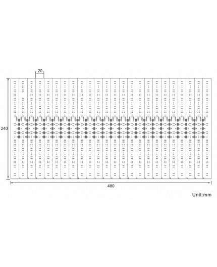 24Vdc 115W 3000K-RGB-3000K LED Flexible Back Light Module/ Sheet ...