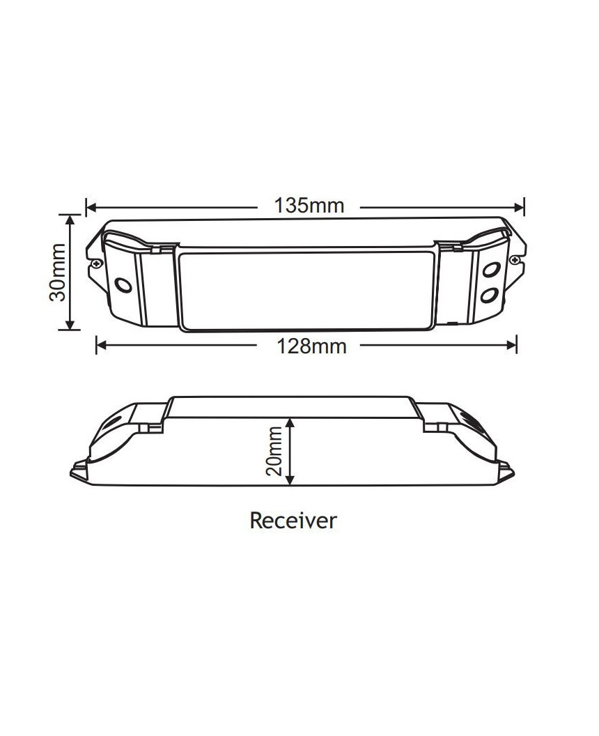 M3+M3-3A Single zone RGB LED strips Controller With RF Receiver Ltech ...