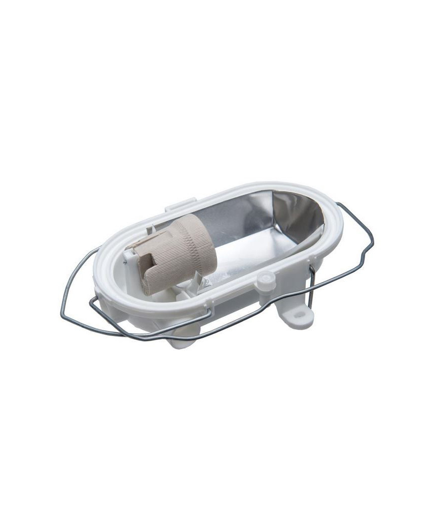 OVAL 60, ES / E27, Bulkhead Light Lamp, IP54, removable steel cage ...