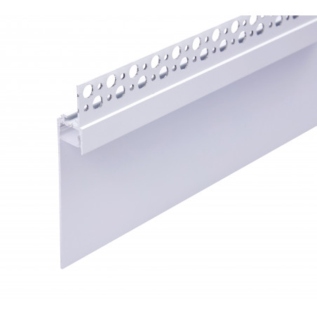 2m Plaster-in LED profile DW1 for ceiling and drywall with opal cover ...